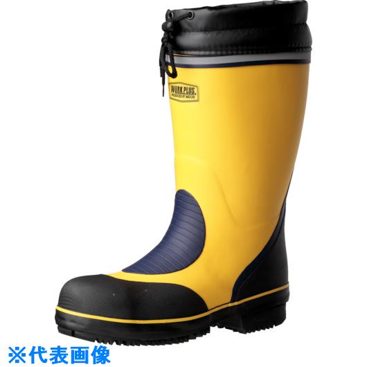 オレンジブック トラスコ中山　TRUSCOミドリ安全 防寒用安全長靴 777防寒イエロー 28cm 〔品番:777Y28.0〕[ 注番:8572017]特長●雪がつまりにくく、屈曲性に優れ、濡れた床でも滑りにくい構造です。●圧雪でも歩きやす...