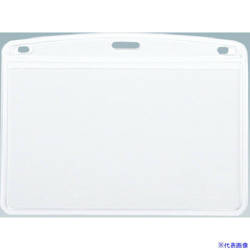 オレンジブック トラスコ中山　TRUSCOOP 名札用ケース ハードタイプ ヨコ名刺 (10枚入) 〔品番:NX115〕[ 注番:8576080]特長●耐久性と、軽量化を実現したPET製名札ケースです。仕様●縦(mm)：77●横(mm)：1...