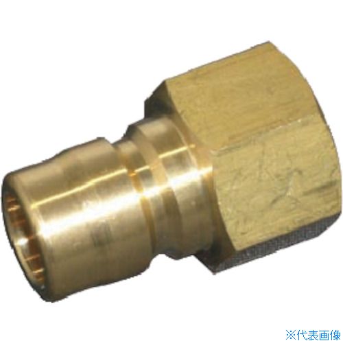 オレンジブック トラスコ中山　TRUSCOヤマト STYカップリング プラグ(おねじ取付用・真鍮)STY6−PF 〔品番:STY6PFBSBM〕[ 注番:8578125]特長●バルブのない内部構造なので圧力損失が少なく粘度の高い流体でも極め...