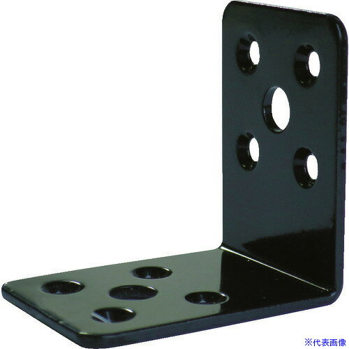 オレンジブック トラスコ中山　TRUSCODAIDOHANT マルチ金物 L型 ブラック 2.3×40×55×55 〔品番:00069104〕[ 注番:8586054]特長●多孔式のため、取り付け箇所に融通が利きます。●木工用ねじ、ボルトど...