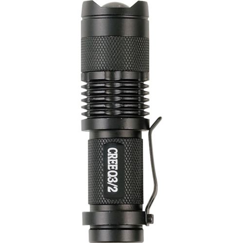 オレンジブック トラスコ中山　TRUSCOミツトモ コンパクトフォーカス 100LM 単3乾電池×1本付 〔品番:87542〕[ 注番:8587997]特長●スライド式無段階ズーム機能付きです。用途●緊急時やキャンプに。仕様●外径(mm)：...