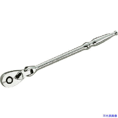 オレンジブック トラスコ中山　TRUSCOKTC 6.3sq.フレックスロングラチェットハンドルパック・台紙仕様 〔品番:BR2FLS〕[ 注番:8591549]特長仕様●差込角(mm)：6.3仕様2●6.3sq.フレックスロングラチェット...