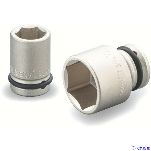 オレンジブック トラスコ中山　TRUSCOTONE 【店舗陳列用】インパクトソケット 対辺寸法23mm ハンガータイプ 全長35mm 〔品番:3NV23HP〕[ 注番:8591829]特長●無電解メッキのインパクト用ソケットです。用途●ボル...