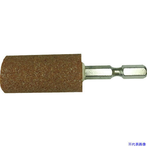 オレンジブック トラスコ中山　TRUSCORELIEF 六角軸 軸付砥石 金属用(WA) 円筒型 φ20×38mm 〔品番:27800〕[ 注番:8592474]特長●金属加工、バリ取り、刃物・工具の研削に便利です。用途●一般金属用。●使用...