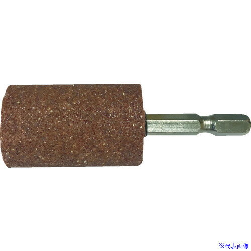オレンジブック トラスコ中山　TRUSCORELIEF 六角軸 軸付砥石 金属用(WA) 円筒型 φ25×38mm 〔品番:27802〕[ 注番:8592476]特長●金属加工、バリ取り、刃物・工具の研削に便利です。用途●一般金属用。●使用...