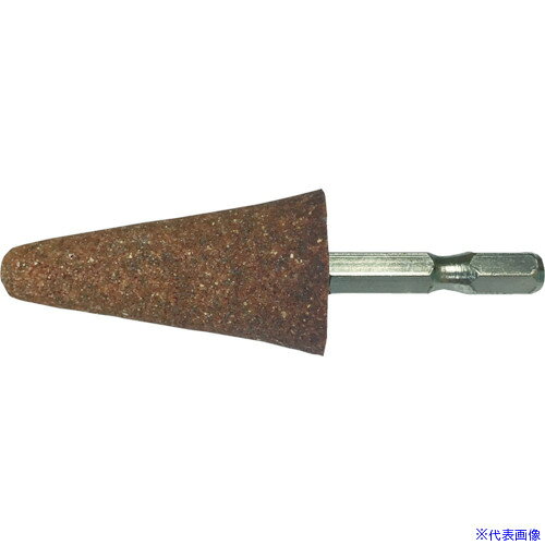 オレンジブック トラスコ中山　TRUSCORELIEF 六角軸 軸付砥石 金属用(WA) 傘型 φ25×50mm 〔品番:27807〕[ 注番:8592481]特長●金属加工、バリ取り、刃物・工具の研削に便利です。用途●一般金属用。●使用可...