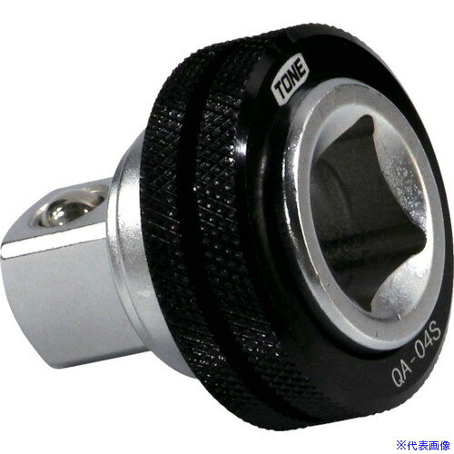 オレンジブック トラスコ中山　TRUSCOTONE ソケットアダプター クイックアダプター 差込角12.7mm 全長35mm 外径34mm 〔品番:QA04S〕[ 注番:8593854]特長●ラチェットハンドルとソケットの間に取り付けること...