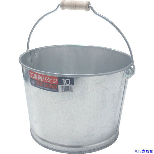 オレンジブック トラスコ中山　TRUSCOヒシエス トタン工事用バケツ#10 〔品番:TKJBK10〕[ 注番:8600031]特長●トタン製のため強くて丈夫で、土やモルタルの持ち運びに最適です。仕様●外径(mm)：317●高さ(mm)：2...
