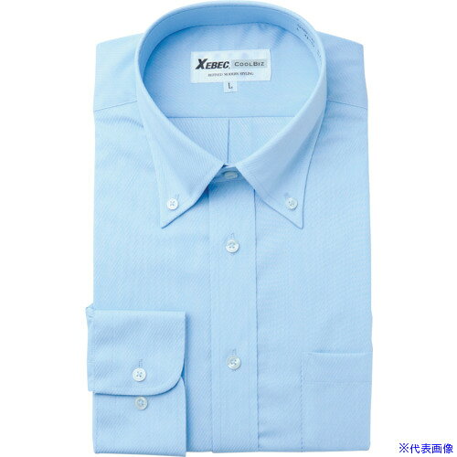 オレンジブック トラスコ中山　TRUSCOXEBEC 長袖ボタンダウン15159−42−S サックス 〔品番:1515942S〕[ 注番:8602033]特長●ノーネクタイのクールビズシャツの王道とも言えるボタンダウンを、爽やかさ全開のサッ...