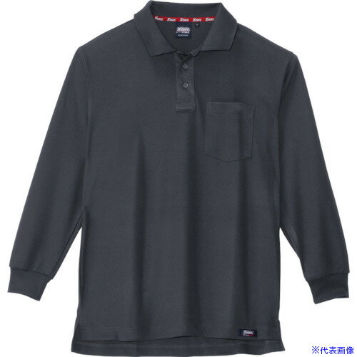 オレンジブック トラスコ中山　TRUSCOXEBEC 長袖ポロシャツ6121−25−L チャコールグレー 〔品番:612125L〕[ 注番:8606490]特長●吸汗速乾性の高いハニカムメッシュ生地を使用したシンプルデザインにまとめたポロシ...