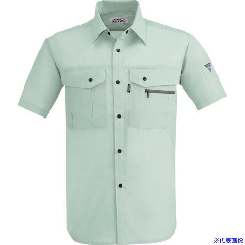 オレンジブック トラスコ中山　TRUSCOXEBEC 半袖シャツ1342−60−4L グリーン 〔品番:1342604L〕[ 注番:8611208]特長●左胸ポケットには、使い勝手のいいファスナー付きポケットが加えられ、機能性向上とともにデ...