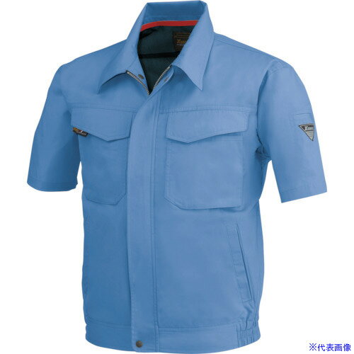 オレンジブック トラスコ中山　TRUSCOXEBEC 半袖ブルゾン1471−40−M ブルー 〔品番:147140M〕[ 注番:8611604]特長●軽くて丈夫なT/Cサマーツイル素材に、たっぷり収納のマチ付き胸ポケットを配置しました。●左...