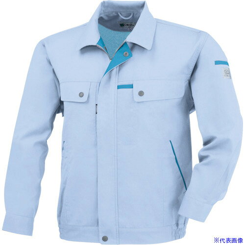 オレンジブック トラスコ中山　TRUSCOXEBEC 長袖ブルゾン1554−42−SS サックス 〔品番:155442SS〕[ 注番:8612506]特長●季節や業務内容等への対応性・汎用性が高い長袖タイプです。●長袖・半袖とも男女兼用なの...