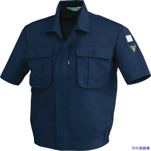 オレンジブック トラスコ中山　TRUSCOXEBEC 半袖ブルゾン3191−10−L コン 〔品番:319110L〕[ 注番:8614851]特長●再生ポリエステルを使用したエコウェアの帯電防止作業服です。●容量の大きなマチ付きの胸ポケット...