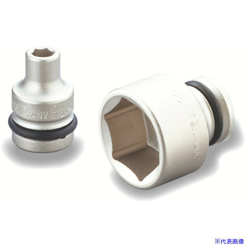 オレンジブック トラスコ中山　TRUSCOTONE インパクト用ソケット 対辺寸法18mm ハンガータイプ 全長40mm 〔品番:4NV18HP〕[ 注番:8642414]特長●無電解メッキのインパクト用ソケットです。用途●ボルト・ナットの...