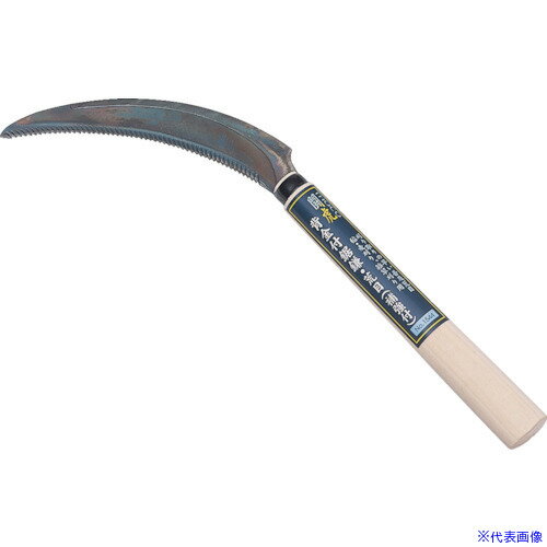 オレンジブック トラスコ中山　TRUSCOGS 闘虎 背金付鋸鎌・荒目(補強付) 〔品番:1544〕[ 注番:8682146]特長●刈り取りの早い荒目・刃には丈夫な背金付です。仕様●全長(mm)：340●刃渡り(mm)：150仕様2材質/仕...