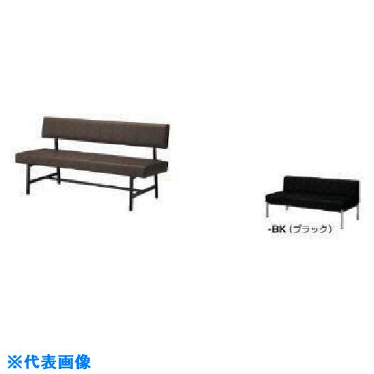 オレンジブック トラスコ中山　TRUSCONAIKI 長イス W1500×D520×H730 〔品番:RC15051SBK〕[ 注番:8686103]特長仕様●張地：ビニールレザー張り／脚部：26口スチール角パイプメタリック塗装仕上●外寸法...