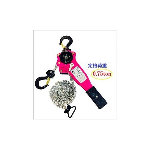 商品の特徴 WCP 三方良し レバーホイスト [246367-01] レバーホイスト　0.75t　ピンク色 ●新ブレーキシステム採用、Wのつめを採用した安心のブレーキです ●横ずれ防止機能を採用した安心設計のフックです ●防錆性と耐食性に優...