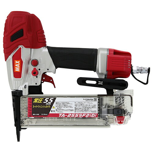 商品の特徴 ◆マックス MAX 釘打機 フィニッシュネイラ TA-255SF2(D) 55mmまでのフィニッシュネイルが使用できます。 下地、内装仕上げ等。スリム先端コンタクトノーズで、斜め打ちが可能になりました。 業界最小幅6mmを実現し...