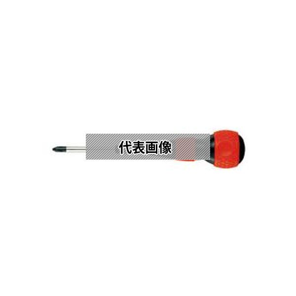【ご注意：画像は代表画像です。カラーやサイズは商品名を必ずご確認下さい。】用途—商品説明ネジに余裕の締めつけ力。刃先は、高精度のブラックポイント加工。弾力グリップで強力締め付け。商品スペック先端形状：プラス先端サイズ(mm)：No.2全長(...