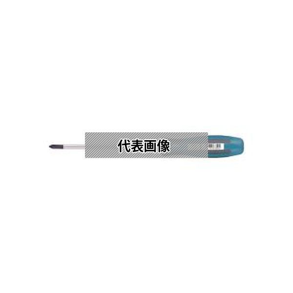 【ご注意：画像は代表画像です。カラーやサイズは商品名を必ずご確認下さい。】用途—商品説明軸径が4mm以下の細軸タイプ。刃先は、メッキ層の厚みを受けないブラックポイント加工。使いやすいフラッグシップドライバー。商品スペック先端形状：プラス先端...