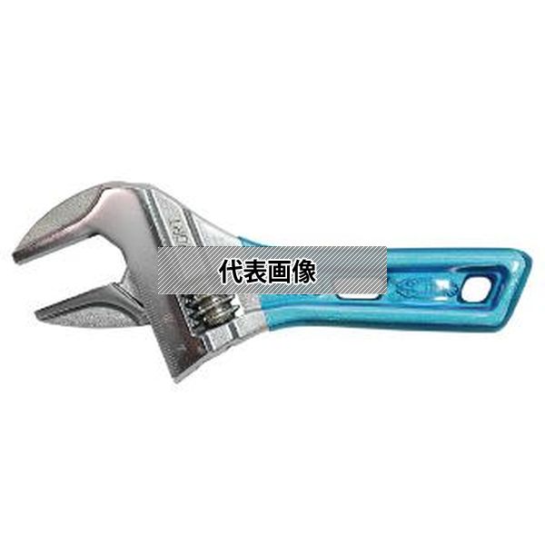 【ご注意：画像は代表画像です。カラーやサイズは商品名を必ずご確認下さい。】用途●ボルト・ナットの締め付けからゆるめ作業に。商品説明手のひらサイズで込み入った狭い空間での作業に最適。ショートタイプで目盛付き。口開きワイドで軽い・薄いスケルトン...
