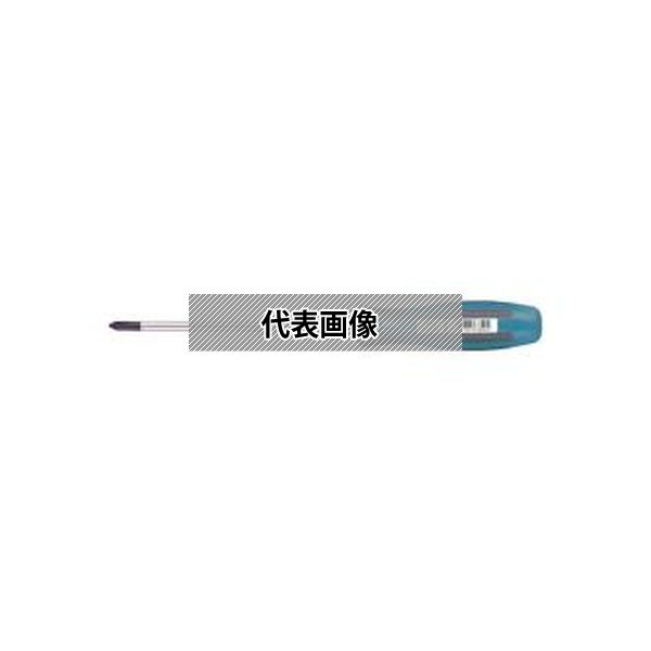 【ご注意：画像は代表画像です。カラーやサイズは商品名を必ずご確認下さい。】用途—商品説明軸径が4mm以下の細軸タイプ。刃先は、メッキ層の厚みを受けないブラックポイント加工。使いやすいフラッグシップドライバー。商品スペック先端形状：プラス先端...