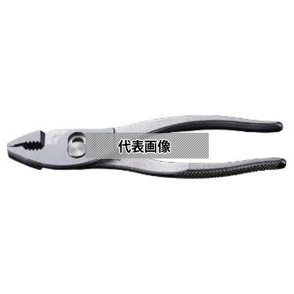 【ご注意：画像は代表画像です。カラーやサイズは商品名を必ずご確認下さい。】用途●ボルトナットの締付け〜取外し。●鉄線の切断・ねじり・曲げ・引っ張り。●鉄板等の曲げに。商品説明世界初の両面完全フラット軸ナット。くわえ部は非対称の特殊形状で必ず...