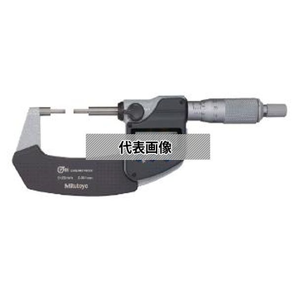 【ご注意：画像は代表画像です。カラーやサイズは商品名を必ずご確認下さい。】用途—商品説明特にスプラインシャフトの溝の径などを測るのに便利なように、両測定面を細くしてあります。保護等級IP65の防水形デジマチックマイクロメータ仕様です。測定面...