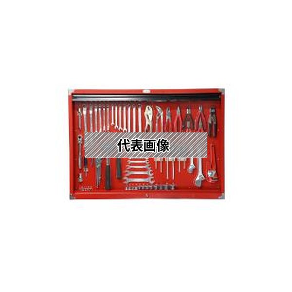 【ご注意：画像は代表画像です。カラーやサイズは商品名を必ずご確認下さい。】用途●メンテナンス用。商品説明ごみ、ほこりなどの侵入を防止するシャッター付。鍵付で工具の盗難防止に役立ちます。姿絵とサイズ表示により、一目で収納できるため、工具管理に...