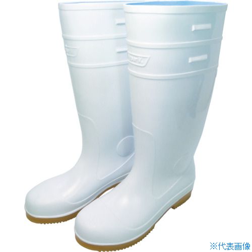 オレンジブック トラスコ中山　TRUSCO日進 耐滑先芯入り長靴 白 24.5cm 〔品番:V4500W24.5〕[ 注番:1025961]特長●つま先ワイドで履き心地良好です。●水・油などのある床面で滑りにくいです。用途●建設業に。●食品...