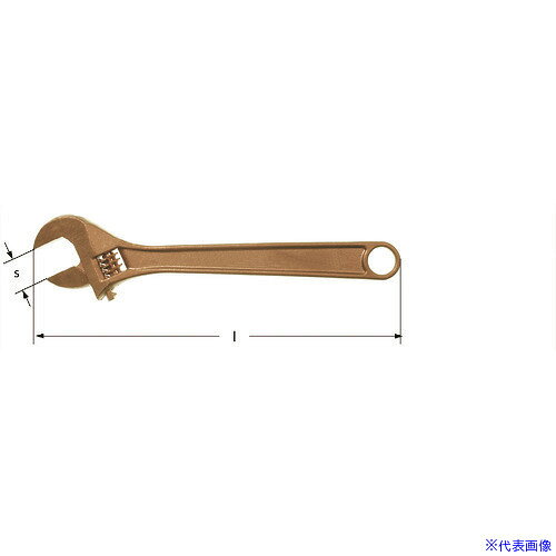 オレンジブック トラスコ中山　TRUSCOAmpcoスイス 防爆モンキーレンチ 全長150mm 〔品番:AT0150B〕[ 注番:1026375]特長●可燃性雰囲気の状況下で使用可能な防爆仕様です。●ベリリウム銅合金製なので、防爆工具として...