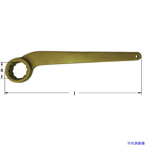 オレンジブック トラスコ中山　TRUSCOAmpcoスイス 防爆カーブヘッドボックスめがねレンチ 二面幅寸法24mm 〔品番:AY0024B〕[ 注番:1026400]特長●可燃性雰囲気の状況下で使用可能な防爆仕様です。●ベリリウム銅合金製...