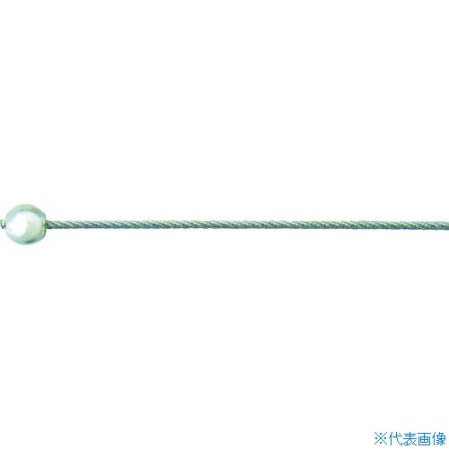 オレンジブック トラスコ中山　TRUSCOニッサチェイン ステンカットワイヤー 1.0×1000mm 片ボール付 〔品番:Y504〕[ 注番:1028435]特長●ステンレスワイヤロープの先端にステンレス球を取付け、逆側には環境にやさしいフ...