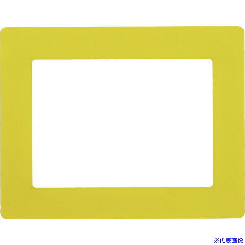 オレンジブック トラスコ中山　TRUSCO緑十字 路面用区画標識(A4用紙対応タイプ) 黄 YKH−A4Y 312×398mm 裏テープ付 〔品番:403113〕[ 注番:1028509]特長●パソコン等で作成したオリジナル書式を床面に掲示...
