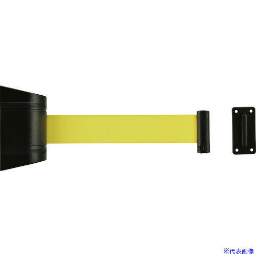 オレンジブック トラスコ中山　TRUSCO緑十字 ベルトパーテーション(壁面設置タイプ) KAB−3Y ベルト:黄/3m 受け金具付 〔品番:332091〕[ 注番:1030202]特長●壁面に直接設置するタイプのベルトパーテーションで、通...