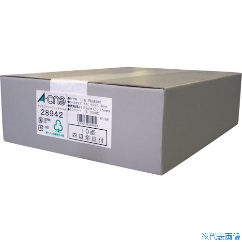オレンジブック トラスコ中山　TRUSCO3M ラベルシール(インクジェット)10面 (500枚入) 〔品番:28942〕[ 注番:1038882]特長仕様仕様2●ラベルシール(インクジェット)10面　(500枚入)材質/仕上セット内容/付...