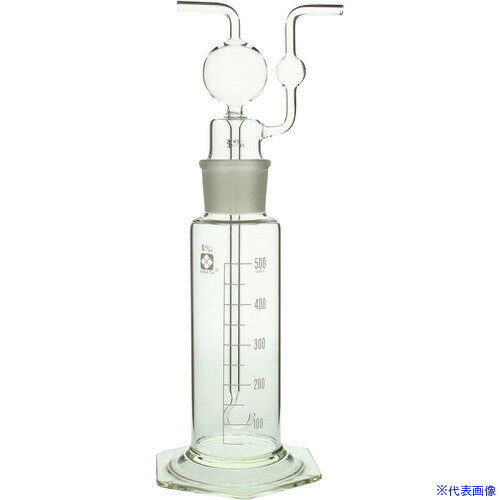 オレンジブック トラスコ中山　TRUSCOSIBATA 共通摺合ガス洗浄びん ドレッセル式 500mL 〔品番:014630500〕[ 注番:1065448]特長●大きい球側より入ったガスが釣り針状の先端より出て、小さい球側からガスが出てい...
