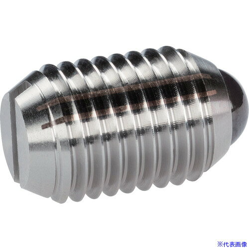 オレンジブック トラスコ中山　TRUSCOHALDER スプリングプランジャ セラミックボール スロット付 ボール径10 〔品番:22050.1616〕[ 注番:1066850]特長●ねじ込み、ボールタイプのプランジャーです。●ステンレス鋼...