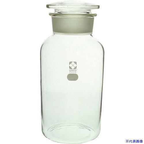 オレンジブック トラスコ中山　TRUSCOSIBATA 試薬びん 広口 2000mL 〔品番:0170502000〕[ 注番:1070183]特長●試薬等を保存するための細口タイプの透明びんです。●ガラス製のすり合わせ栓が付属しています。仕...