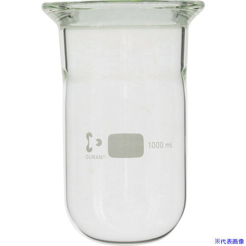 オレンジブック トラスコ中山　TRUSCOSIBATA セパラブルフラスコ 円筒形 バンド式 DURANタイプ 100mm 1000mL 〔品番:0055501000〕[ 注番:1070211]特長●カバー部分とフラスコ部分が分離するガラス...