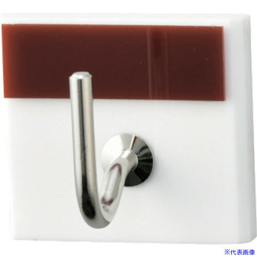 オレンジブック トラスコ中山　TRUSCO緑十字 キーハンガー ブラウン 30×33mm 裏面テープ付 アクリル製 キーハンガー1R(9) 〔品番:302009〕[ 注番:1070907]特長●色のラインナップが豊富なので鍵の管理などに最適...