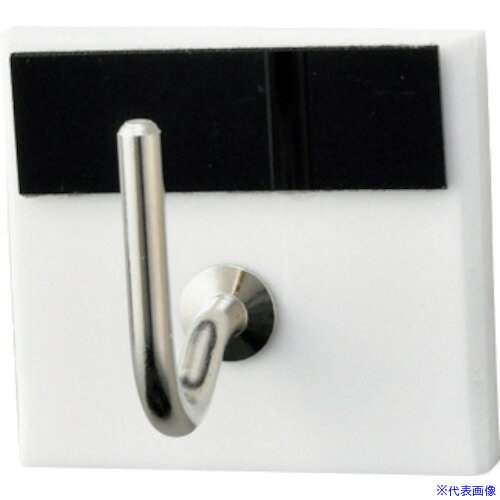 オレンジブック トラスコ中山　TRUSCO緑十字 キーハンガー 黒 30×33mm 裏面テープ付 アクリル製 キーハンガー1R(5) 〔品番:302005〕[ 注番:1070996]特長●色のラインナップが豊富なので鍵の管理などに最適です。...