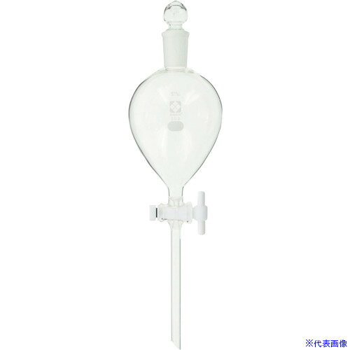 オレンジブック トラスコ中山　TRUSCOSIBATA 分液ロート PTFEコック付 500mL 〔品番:014250500〕[ 注番:1071719]特長●球形に近い形状なのでより効率よく撹拌され分離することができます。●PTFE製のコッ...