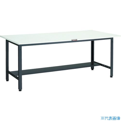 オレンジブック トラスコ中山　TRUSCOTRUSCO 軽荷重作業台(400kg)LEW型 1200X750XH740 下棚1枚付 ダークグレー色 〔品番:LEWP1200LT〕[ 注番:1098981]特長●主要部が溶接構造のため強度の優...