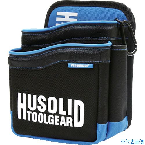 オレンジブック トラスコ中山　TRUSCOペンギンエース HUSOLID TOOLGEAR HT-011 ブルー 〔品番:HT011B〕[ 注番:1110061]特長●使い勝手に優れた各種ポケットとカラビナ付きで、ツールをスマートに収納、内...