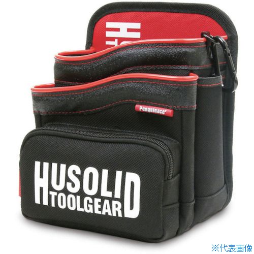 オレンジブック トラスコ中山　TRUSCOペンギンエース HUSOLID TOOLGEAR HT-010 レッド 〔品番:HT010R〕[ 注番:1110070]特長●使い勝手に優れた各種ポケットとカラビナ付きで、ツールをスマートに収納、内...
