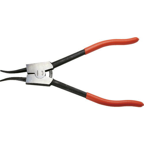 オレンジブック トラスコ中山　TRUSCOTRUSCO スナップリングプライヤー 軸用 Φ3.0 直爪63型 〔品番:633A〕[ 注番:1112368]特長●ハンドル形状ロングタイプです。仕様●リング使用範囲(mm)：82〜180●爪先端...