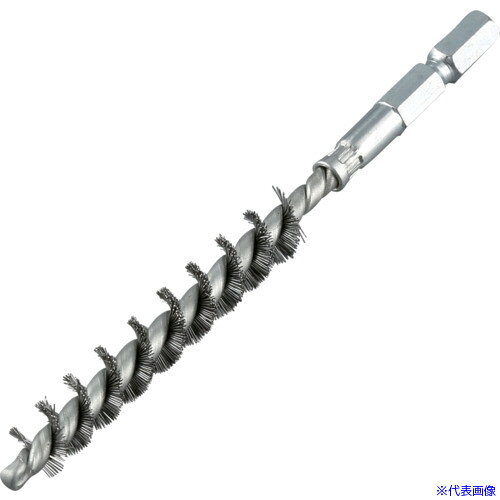 オレンジブック トラスコ中山　TRUSCORELIEF 六角軸 ツイストブラシ 硬鋼線 φ10mm 〔品番:33208〕[ 注番:1112533]特長●平巻きの芯線を採用することによりブラシの飛散が減り、安定した作業を行えます。●金属のサビ...