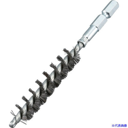 オレンジブック トラスコ中山　TRUSCORELIEF 六角軸 ツイストブラシ 硬鋼線 φ13mm 〔品番:33209〕[ 注番:1112550]特長●平巻きの芯線を採用することによりブラシの飛散が減り、安定した作業を行えます。●金属のサビ...